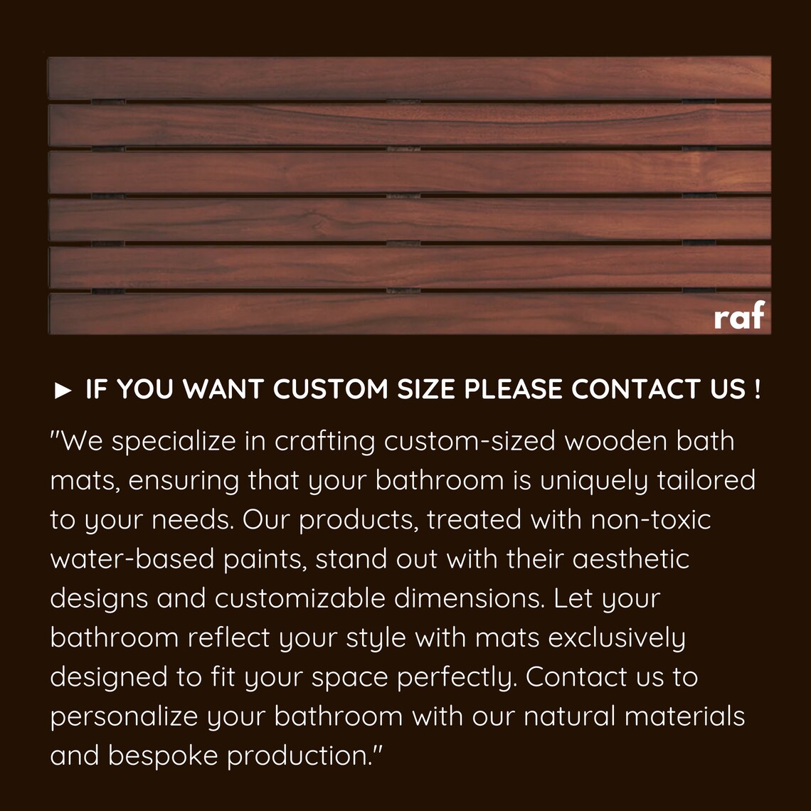 Wooden Bathtub Mat, Shower Platform, Luxury Bathroom Floor, Boat ...