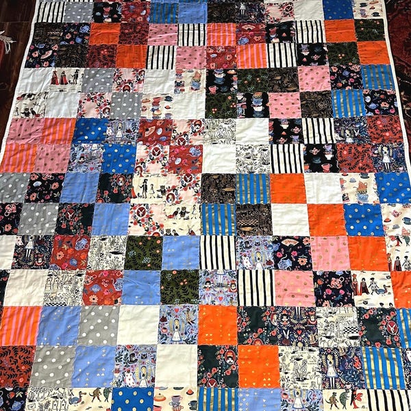 Alice in Wonderland Quilt - Etsy