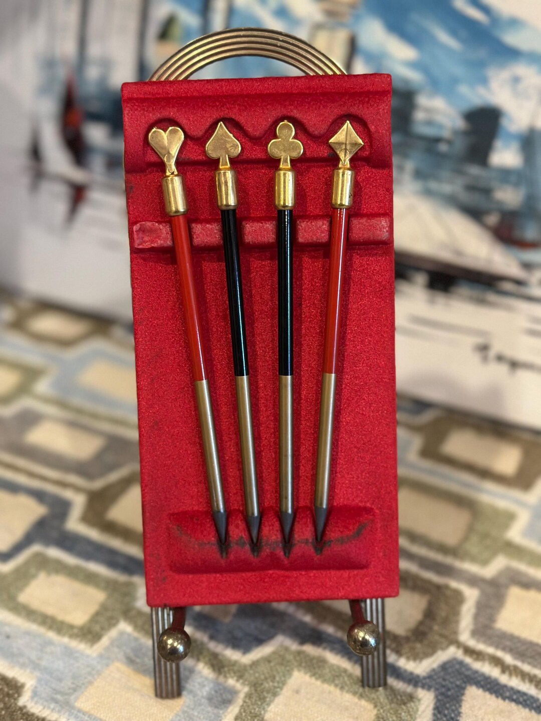 Vintage Bridge Pencil Set of Four - Etsy