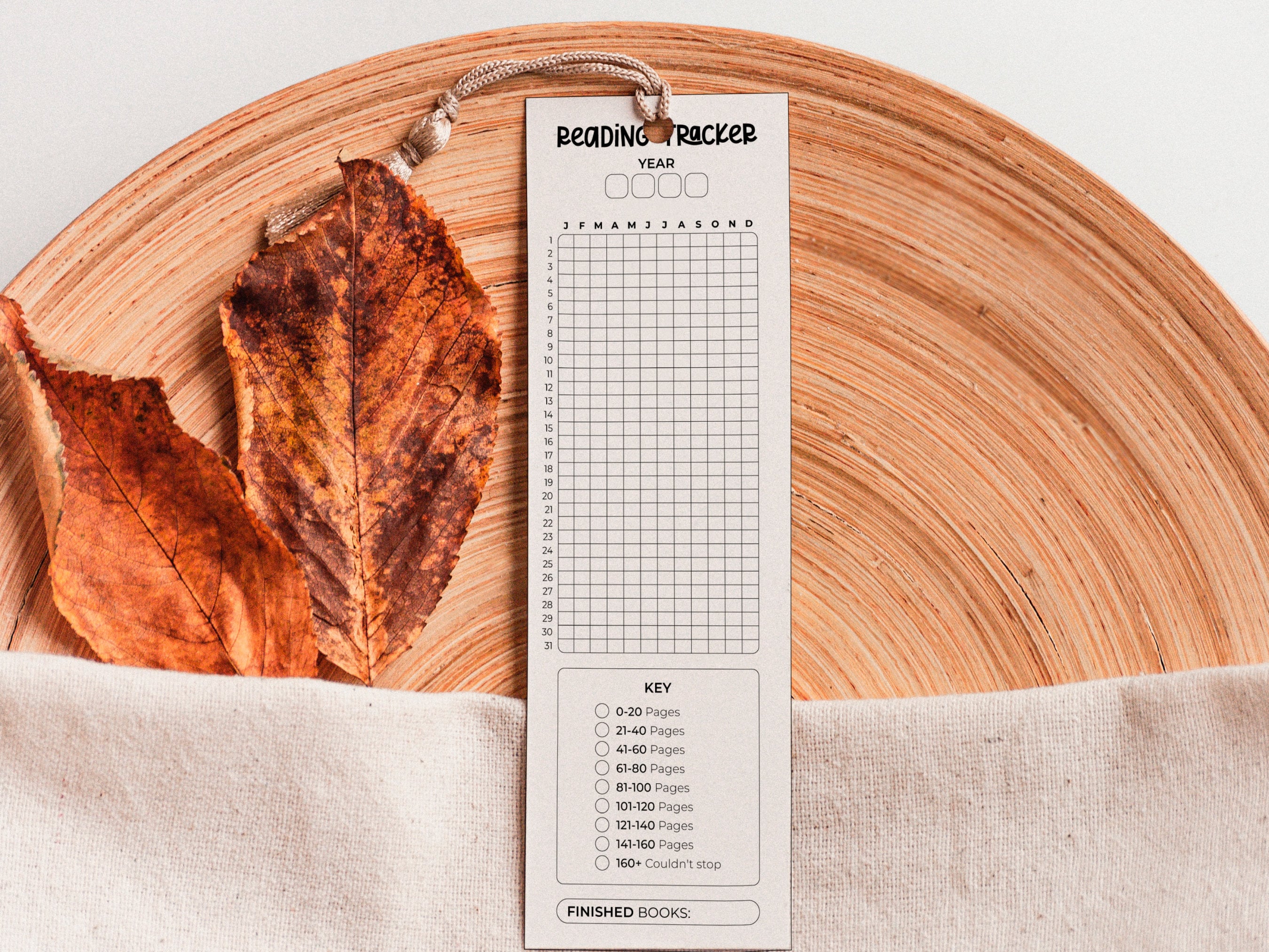 Set of 3 Printable Yearly Reading Log/page Tracker Bookmarks for Book ...