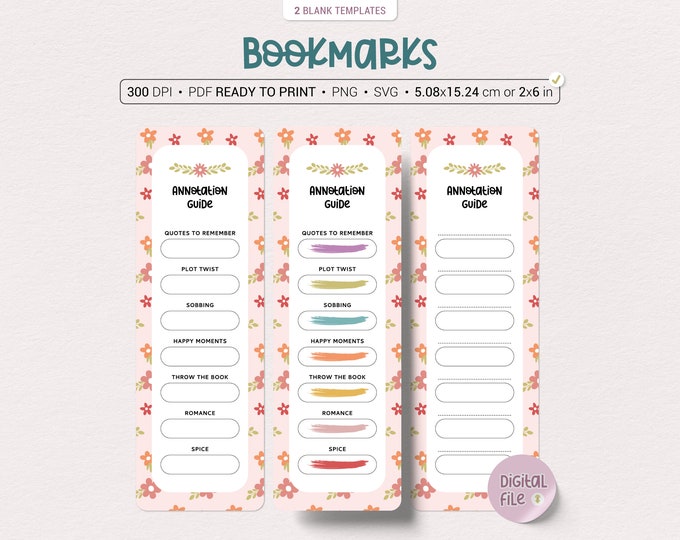 Annotating Bookmark - Etsy