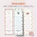 Set of 3 Yearly Goal Bookmarks (40 Books) Reading Tracker With Flower ...