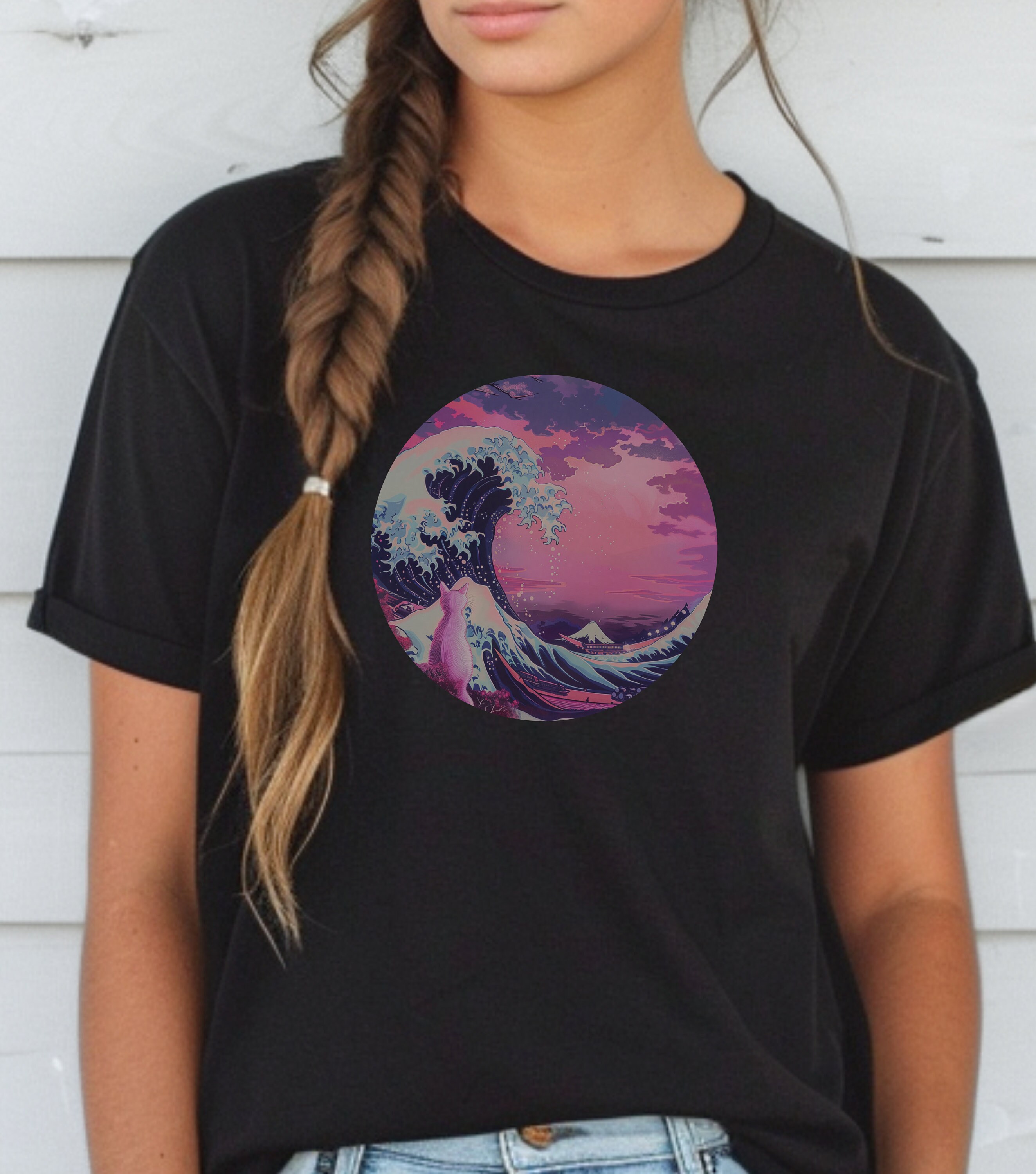 The Great Wave off Kanagawa Shirt, the Great Wave Mount Fuji Japanese ...