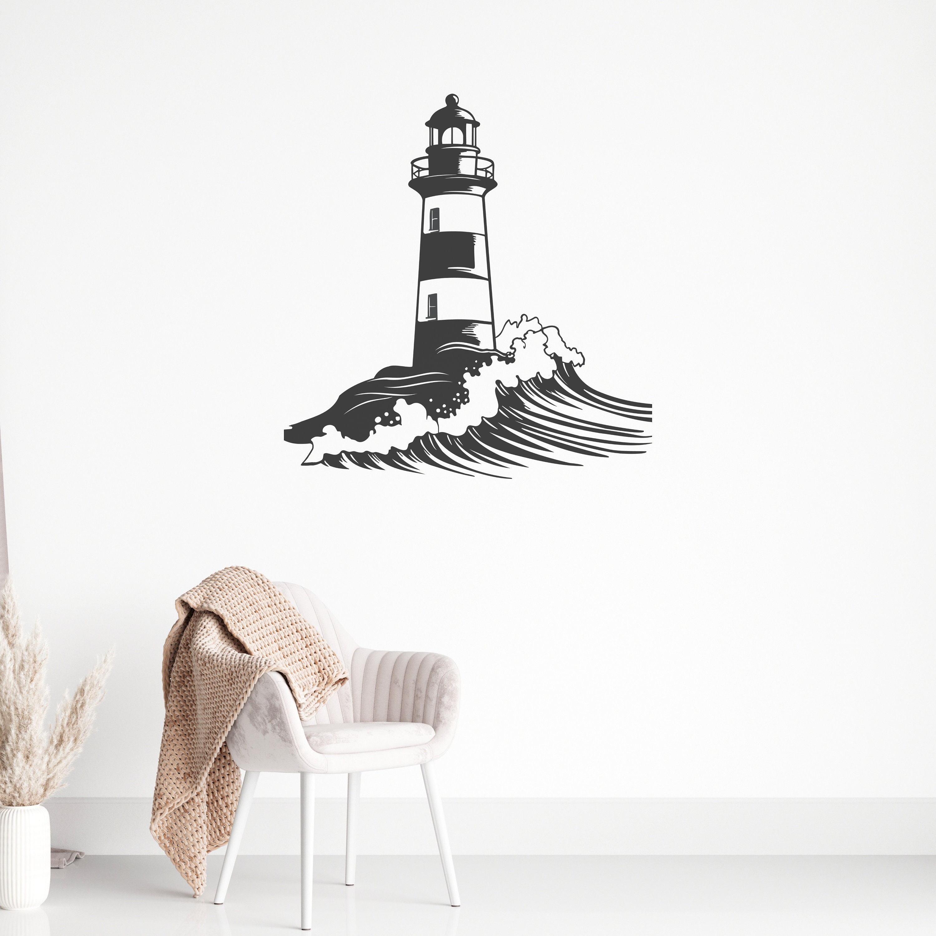 Lighthouse Metal Wall Art Decor, Lighthouse Art, Nautical Decor ...