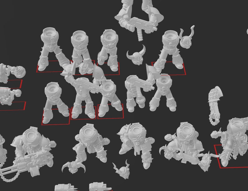 HUGE Grimdark Space War Chaos Troop Builder, Possessed, Mk III 2-5 ...