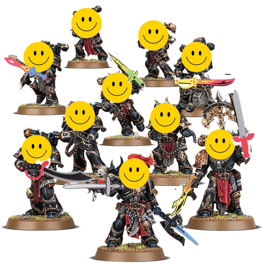 HUGE Grimdark Space War Chaos Troop Builder, Possessed, Mk III 2-5 ...