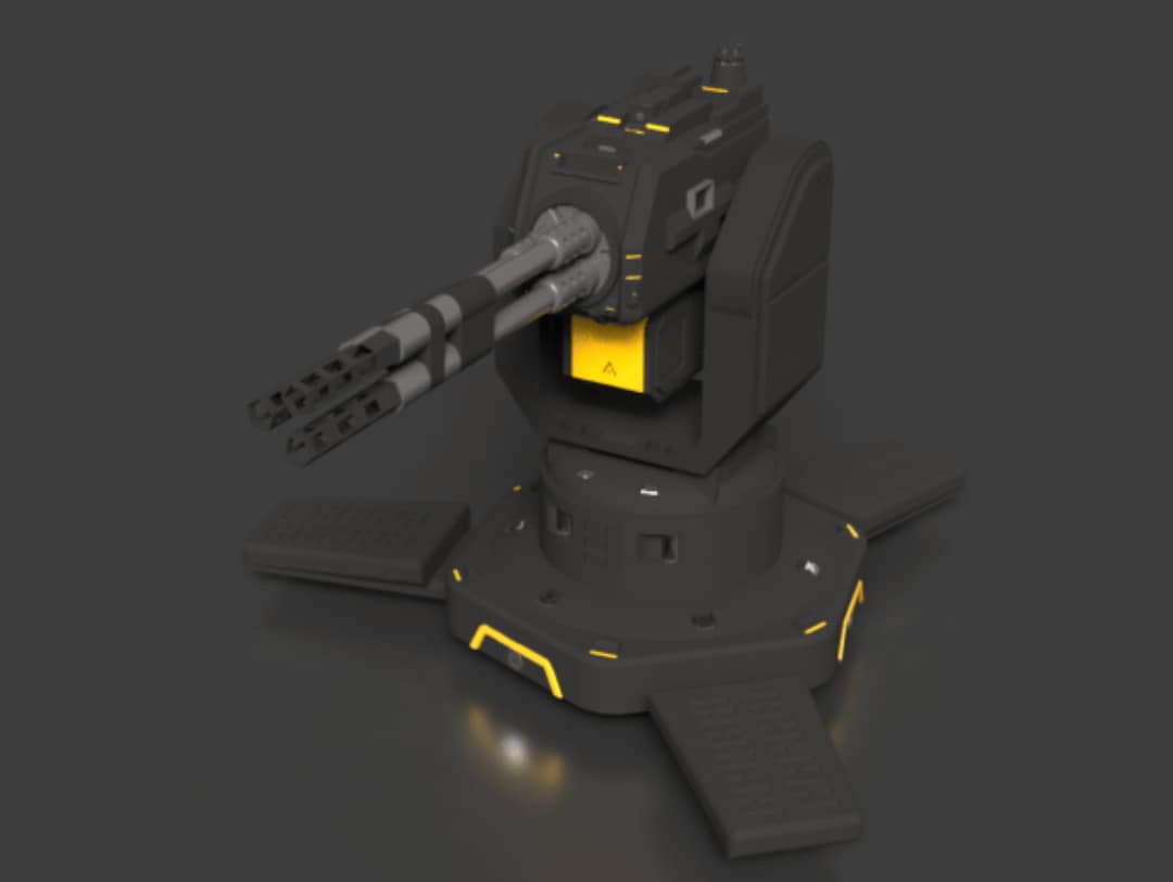 Helldivers 2 Gatling Machine Gun Sentry Strategem Wargaming Mini ...