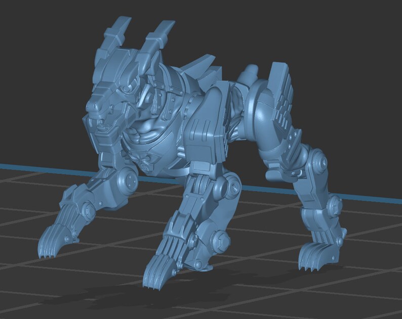 Miniature Mecha Dog Sci-fi and Fantasy Minis miniatures for DND ...