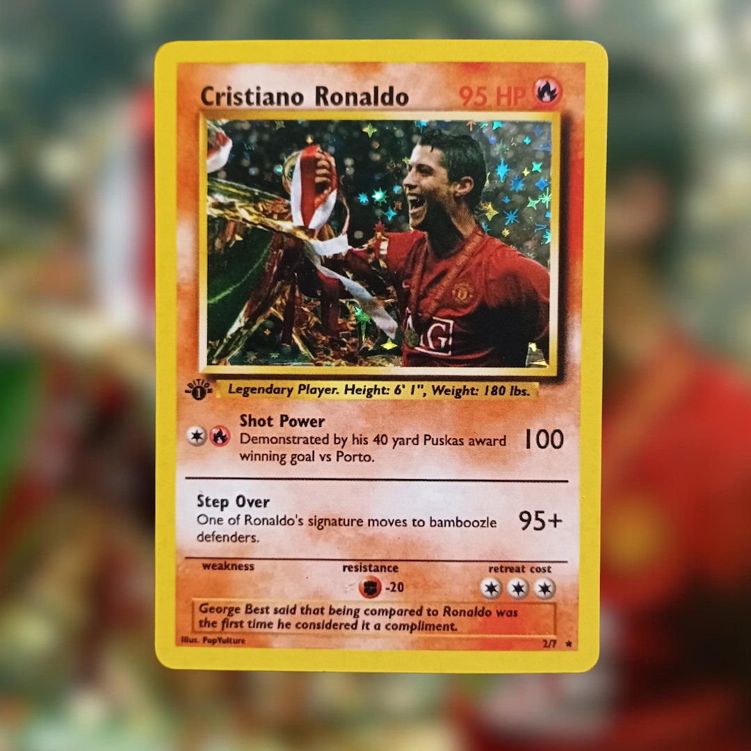 Cristiano Ronaldo Pokémon Card, Manchester Utd - Etsy Canada
