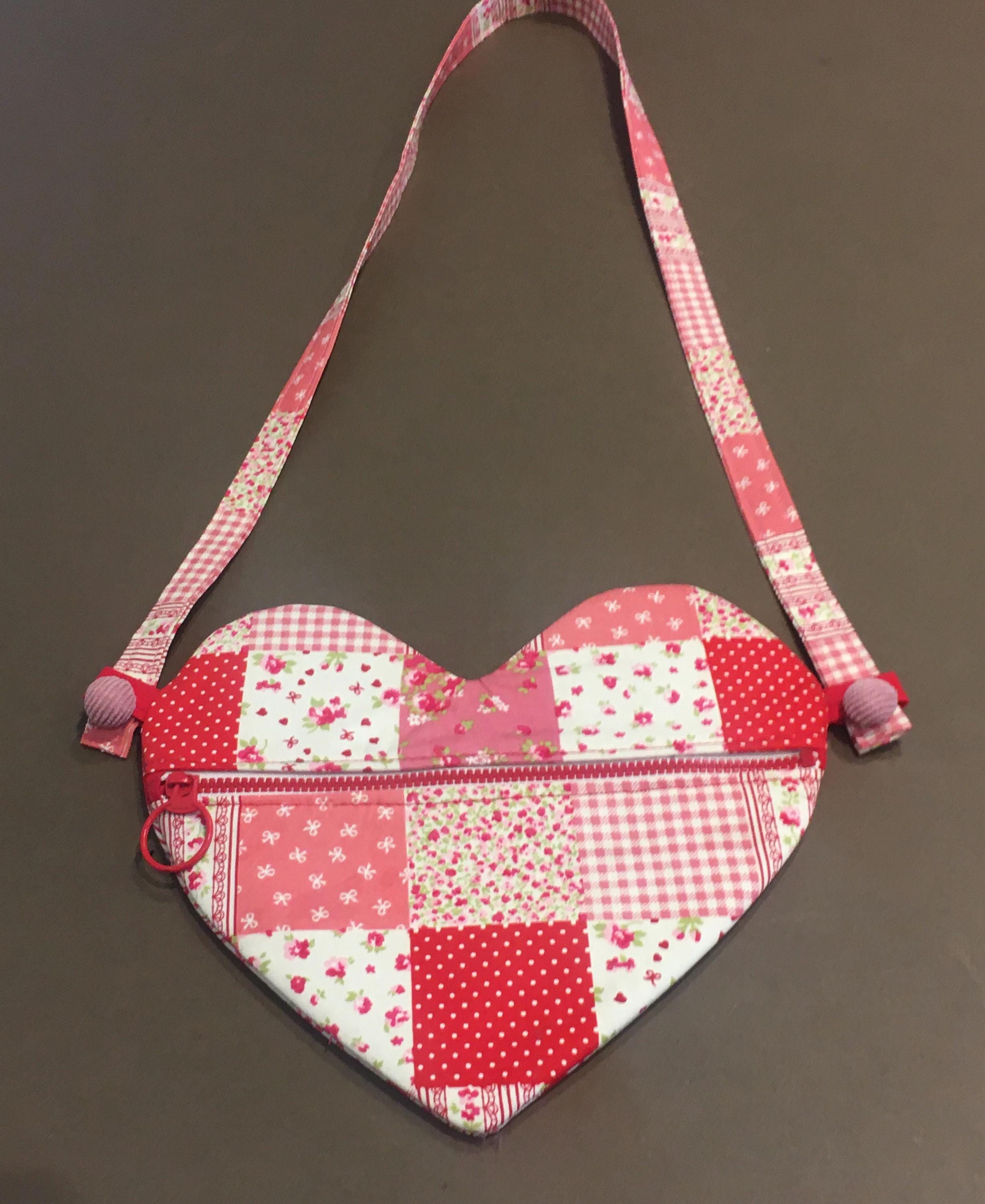 Heart Purse Bag PDF Beginner Sewing Pattern - Etsy