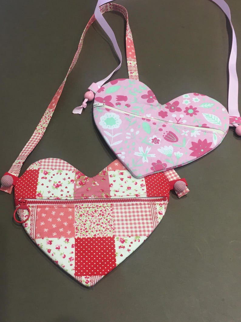 Heart Purse Bag PDF Beginner Sewing Pattern - Etsy