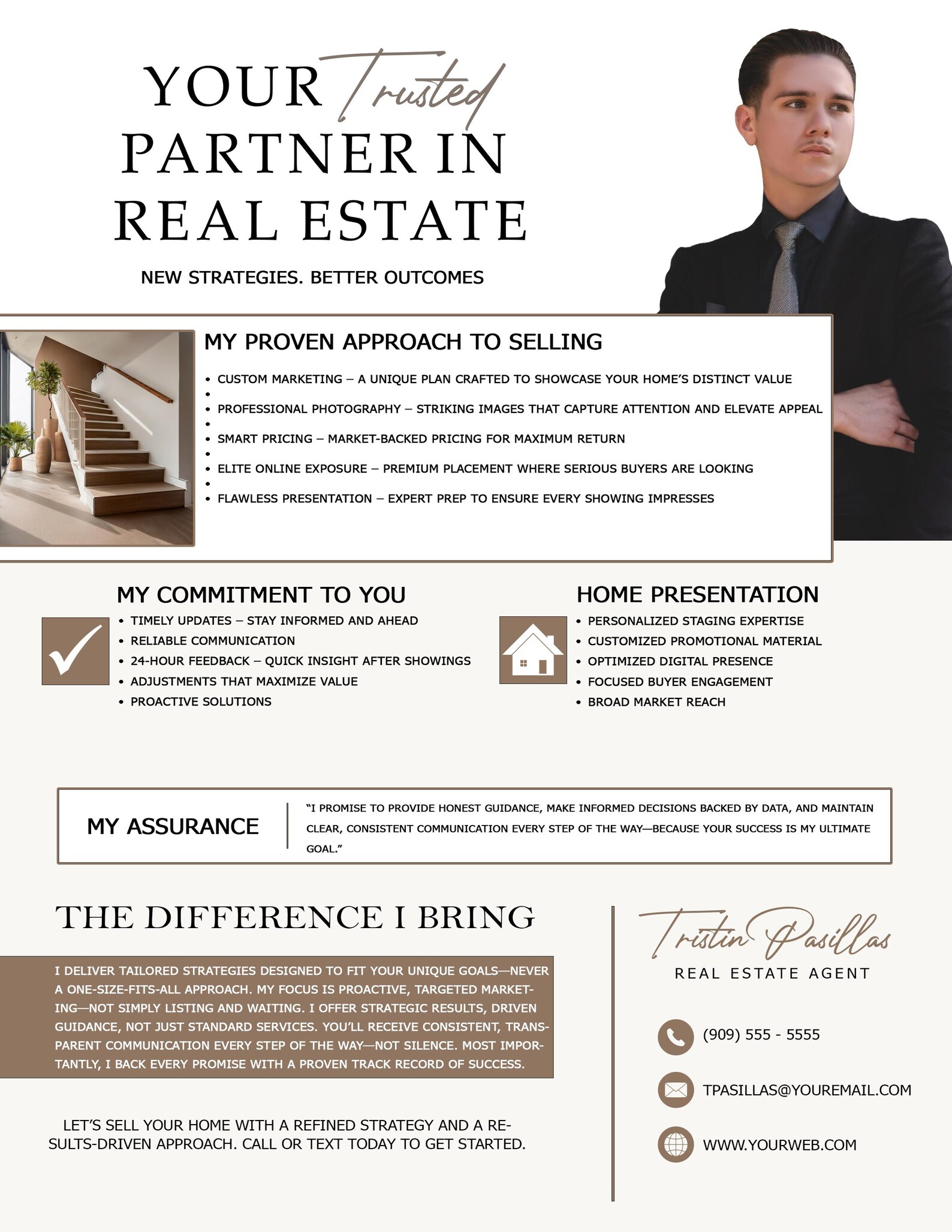 Real Estate Introduction Flyer | My Commitment to You | Editable ...