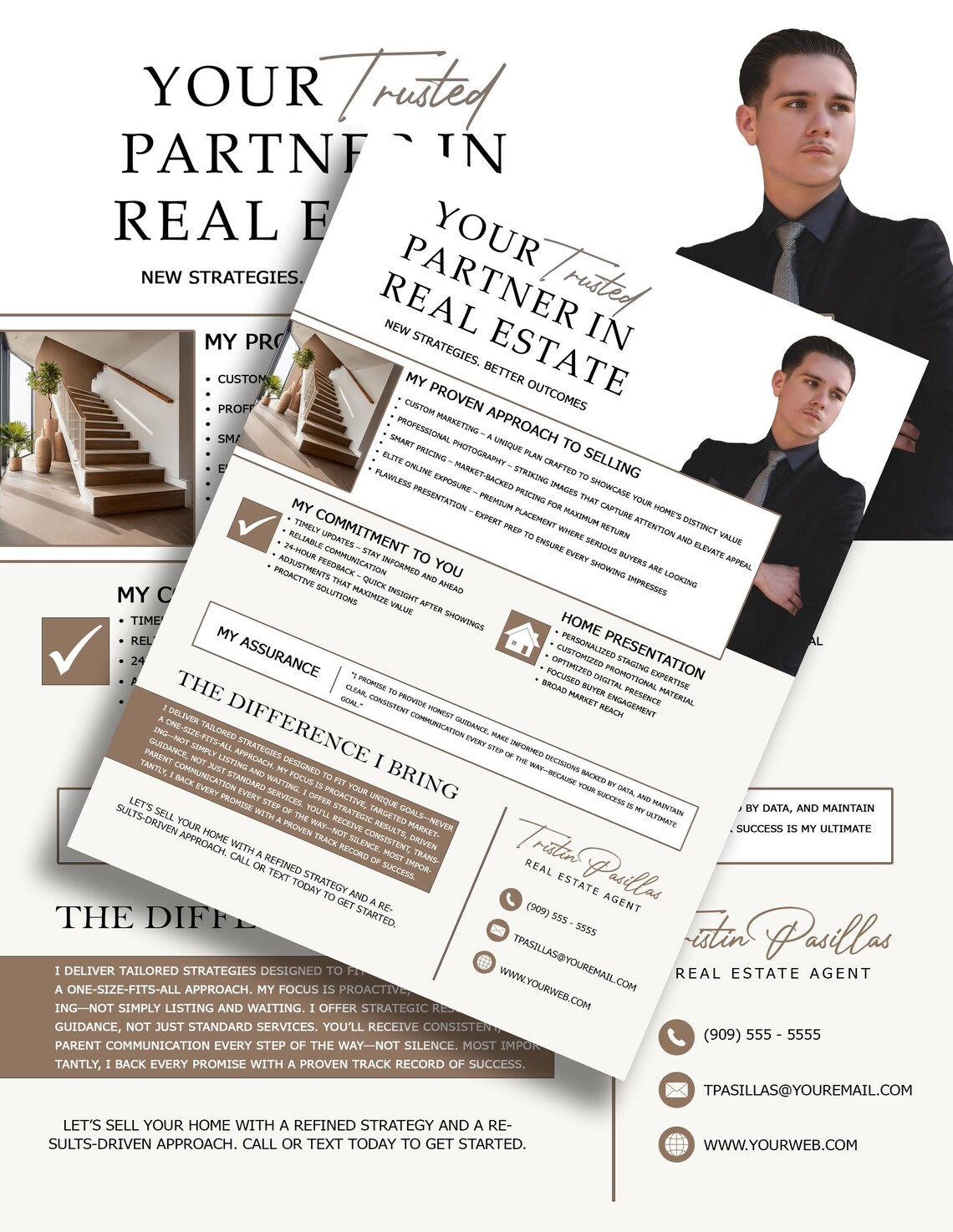 Real Estate Introduction Flyer | My Commitment to You | Editable ...