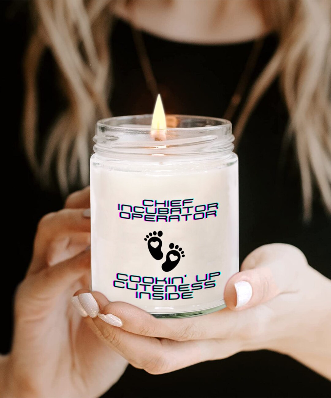 Funny New Mama Candle for First Time Mom or Pregnant Woman. New Mother ...