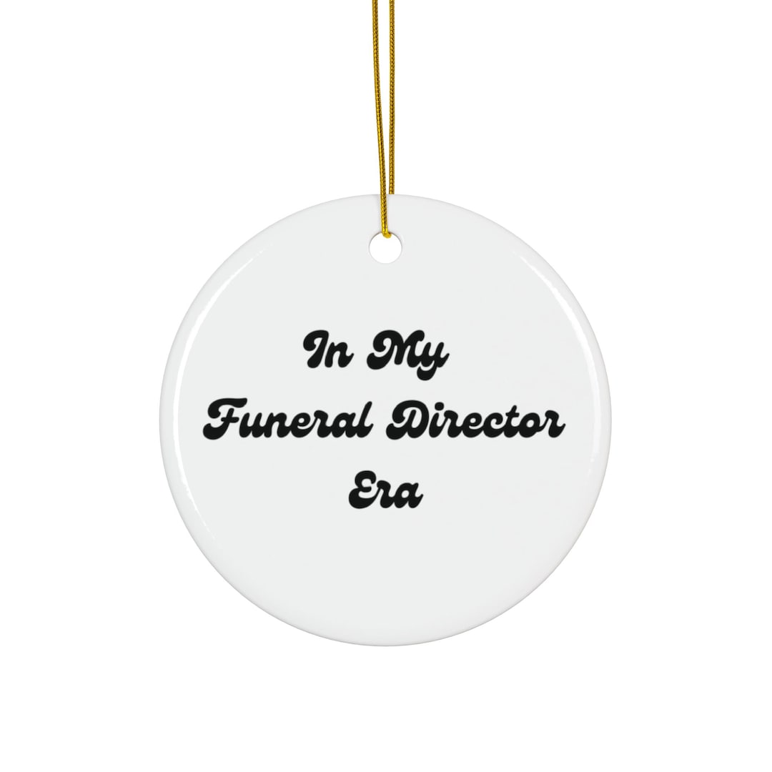 Funny Funeral Director Ceramic Ornament: Morbid Christmas Decoration - Etsy