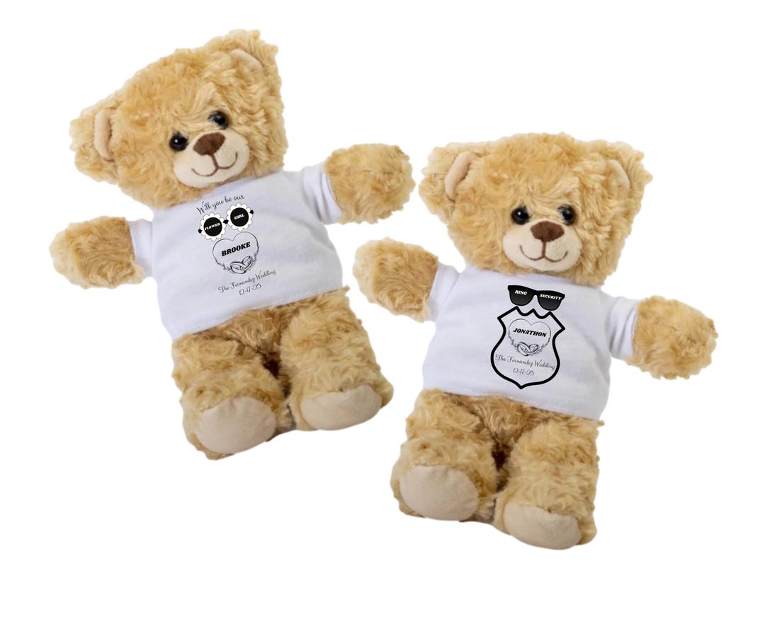 Personalized Proposal Teddy Bear for Ring Bearer or Flower Girl ...