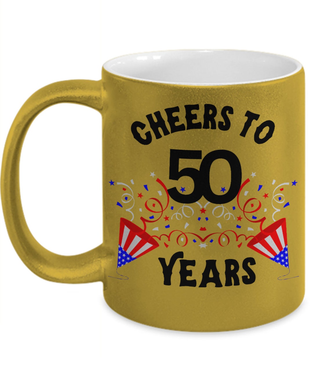 Patriotic 50th Anniversary Mug Personalized 50th Anniversary Gift ...