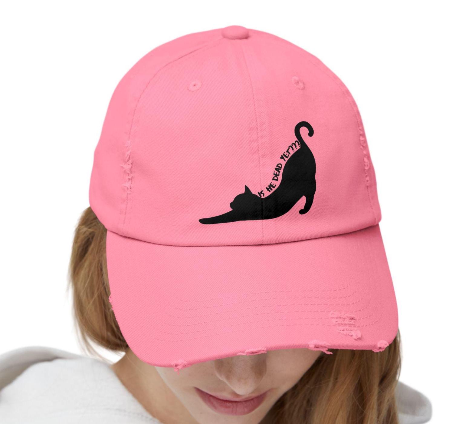 Subtle Anti Trump Distressed Baseball Hat is He Dead yet Cat Lady Hat ...