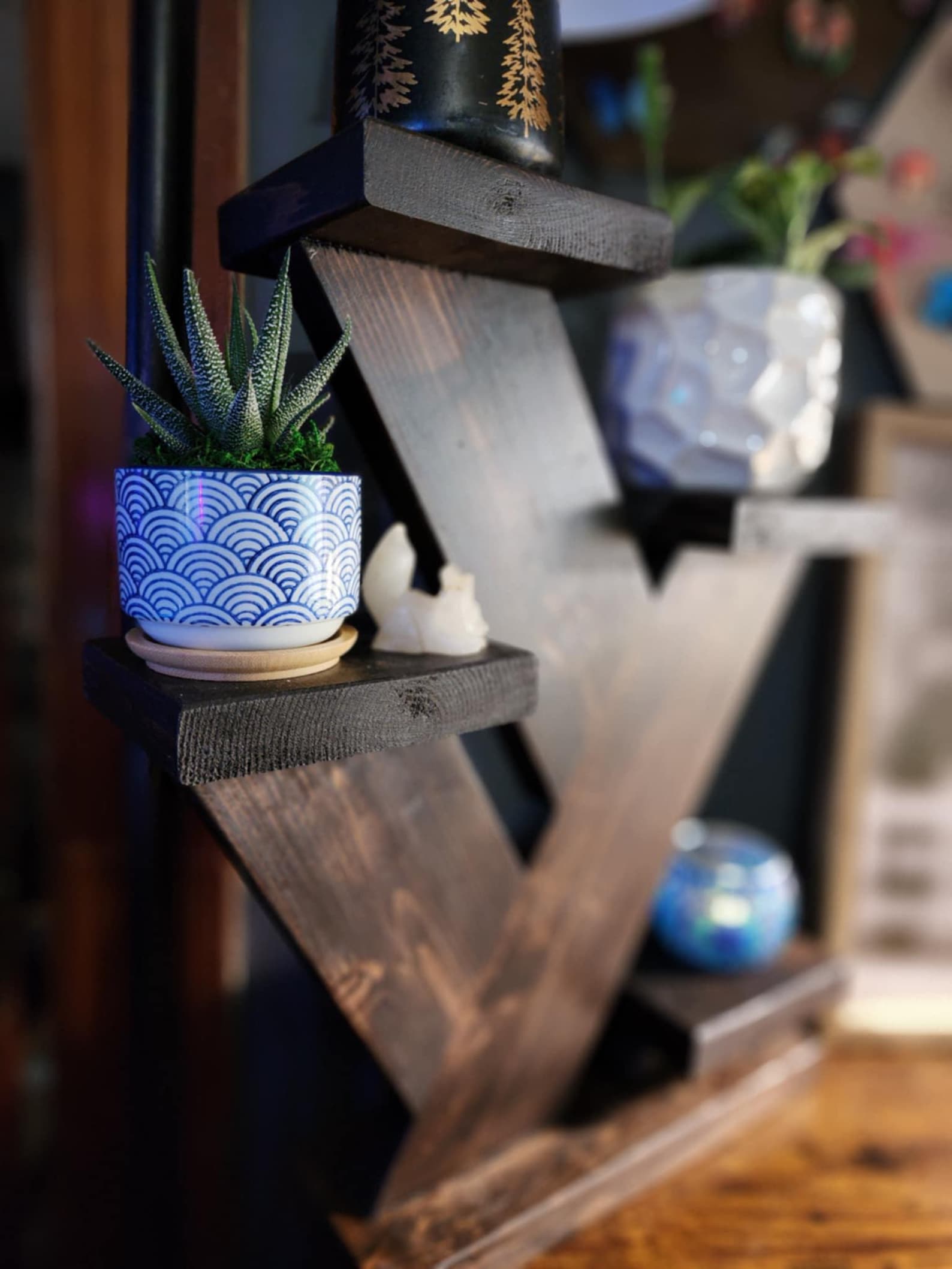 Rustic Branch Style Plant Stand Solid Wood Display - Etsy