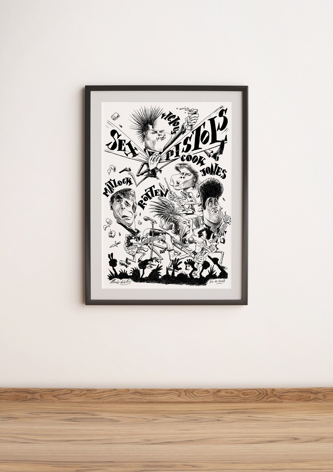 Pablos Sex Pistols Wall Art Etsy 2276