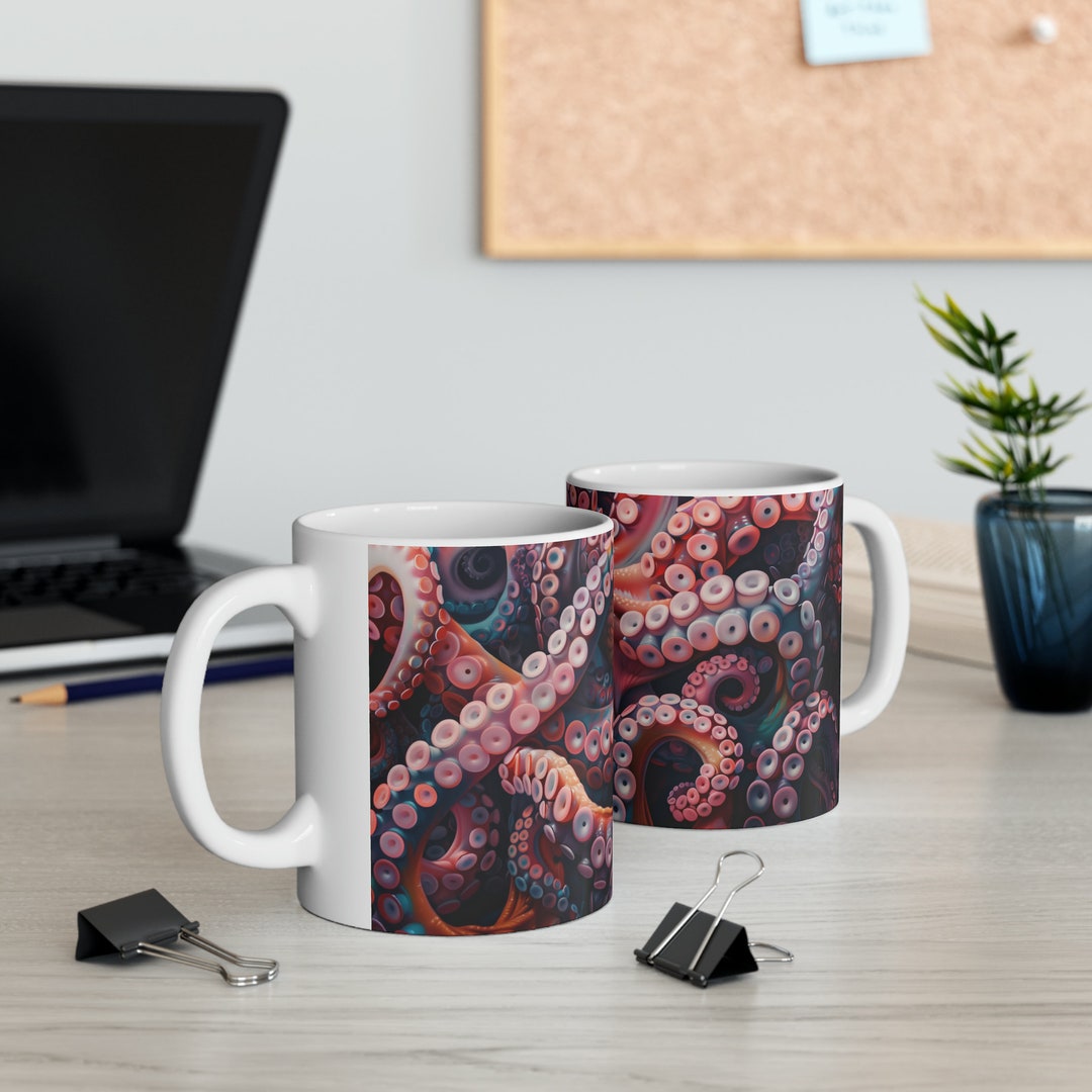 Octopus Knot Mug, Octopod Mug, Polypus Mug, Sea Creatures Mug, Ocean ...