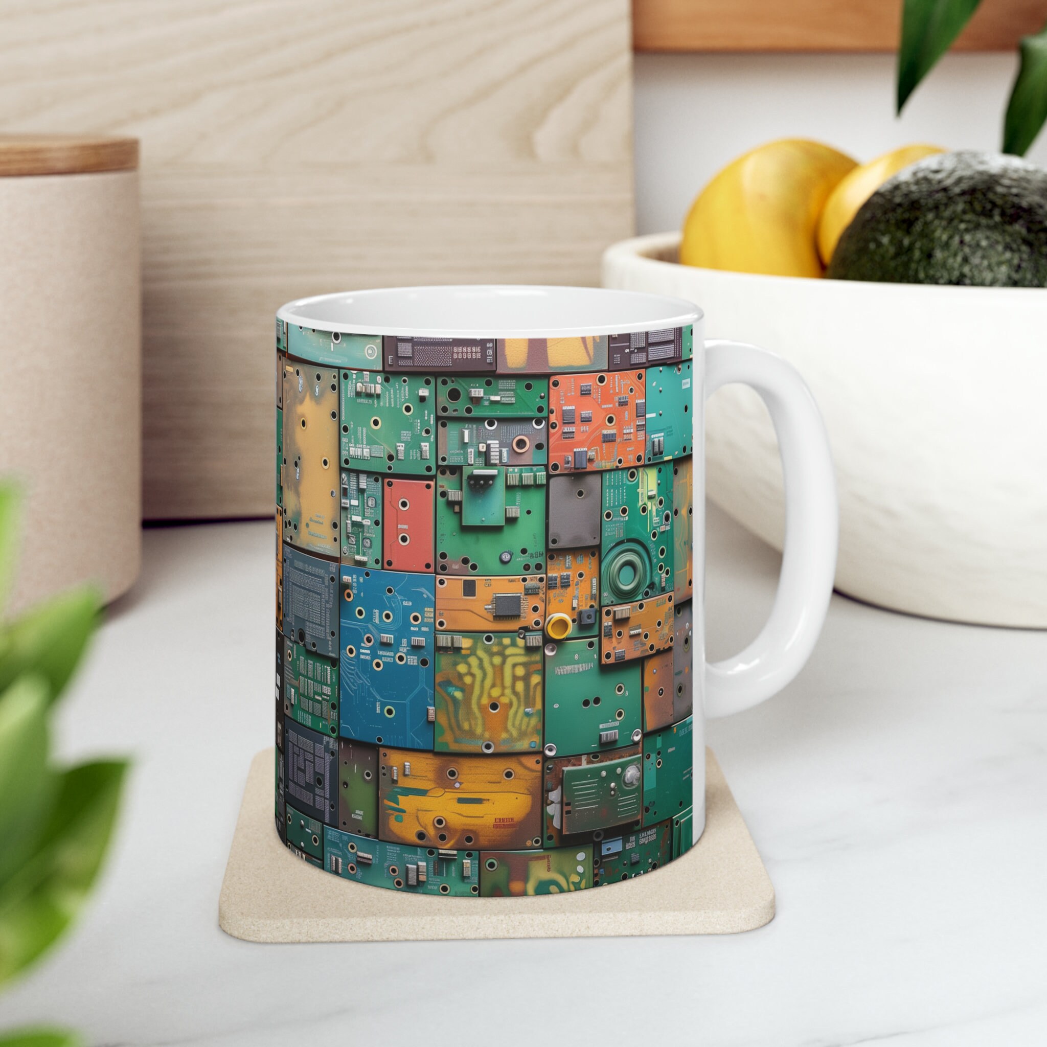 Computer Powered Mug, Circuit Board Mug, Nerd Mug, Science Mug, Tech ...