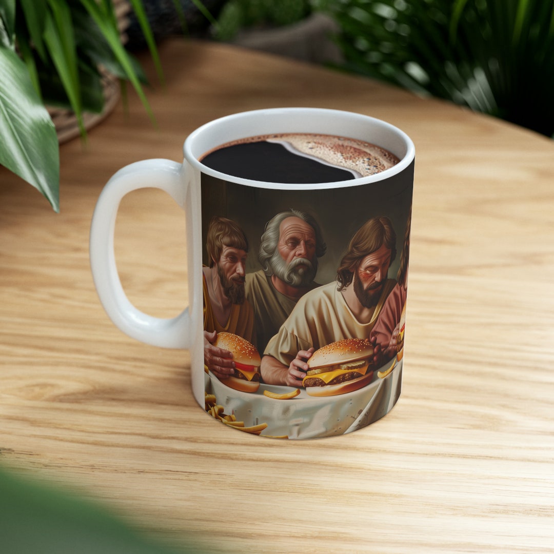 The Last Dinner Mug, Last Supper Cup, Bible Stories Mug, Christian Mug ...