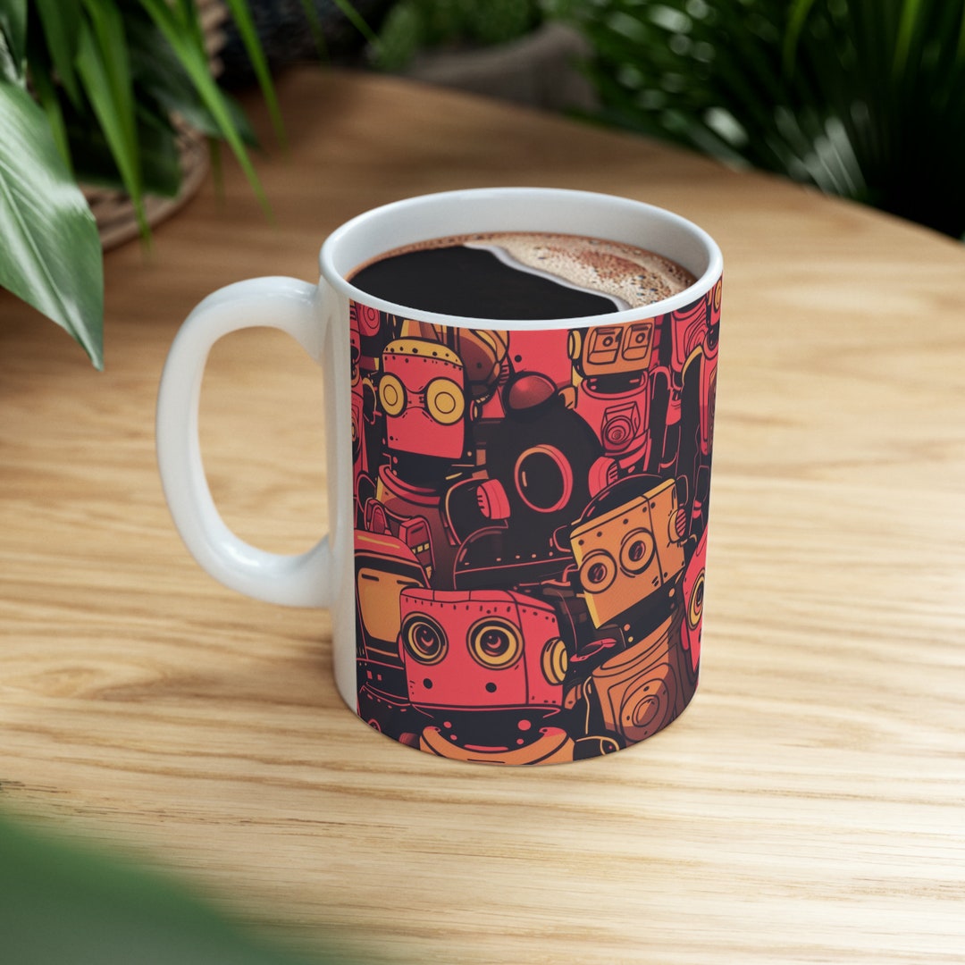 Robot Crowd Cup, Industrial Mug, Machines Taking Over, Artificial ...
