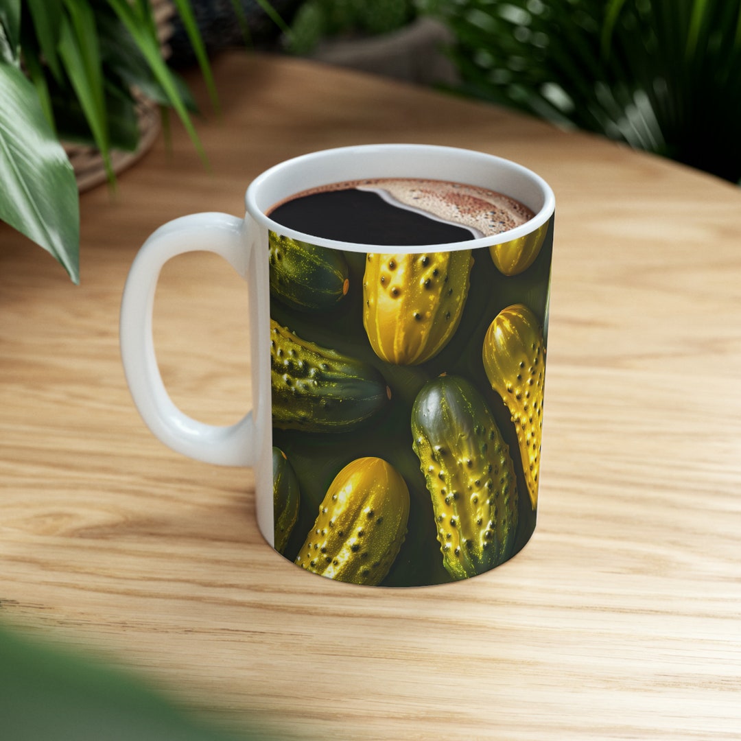 Pickles Themed Coffee Mug, Dill Pickles Cup, Bread and Butter Mug ...