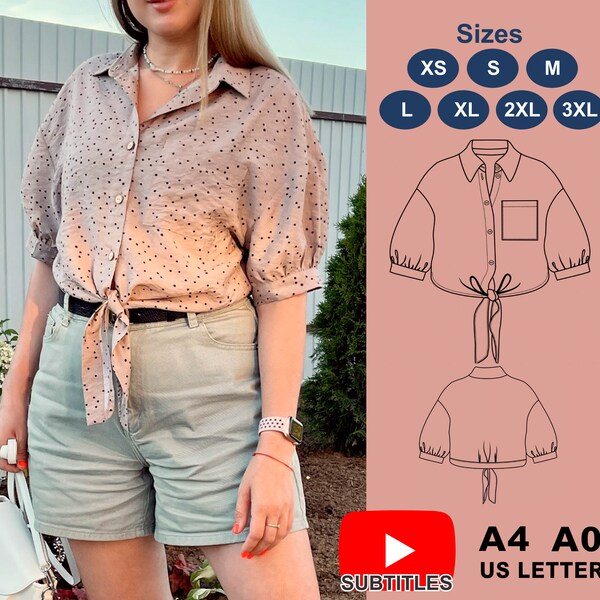 Cropped Shirt - Etsy