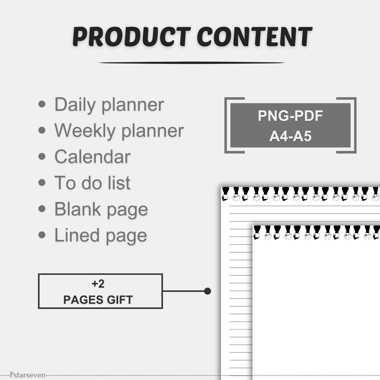 Jujutsu Kaisen Themed Planner, Gojo & Geto, Minimalist Planner ...