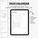 2025 Digital Planner: Monthly Calendar, Goodnotes Templates (PDF ...