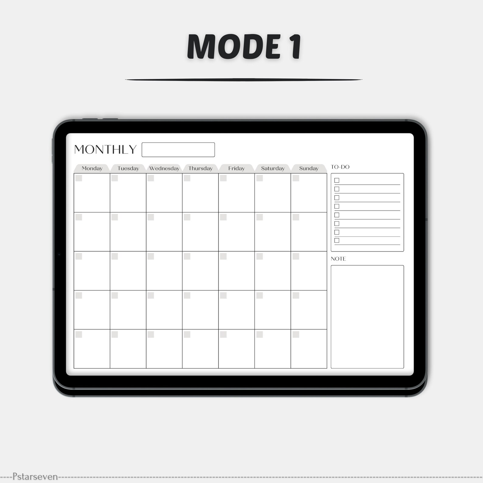 Digital Planner Goodnotes, Monthly Planner Printable, Weekly Planner ...