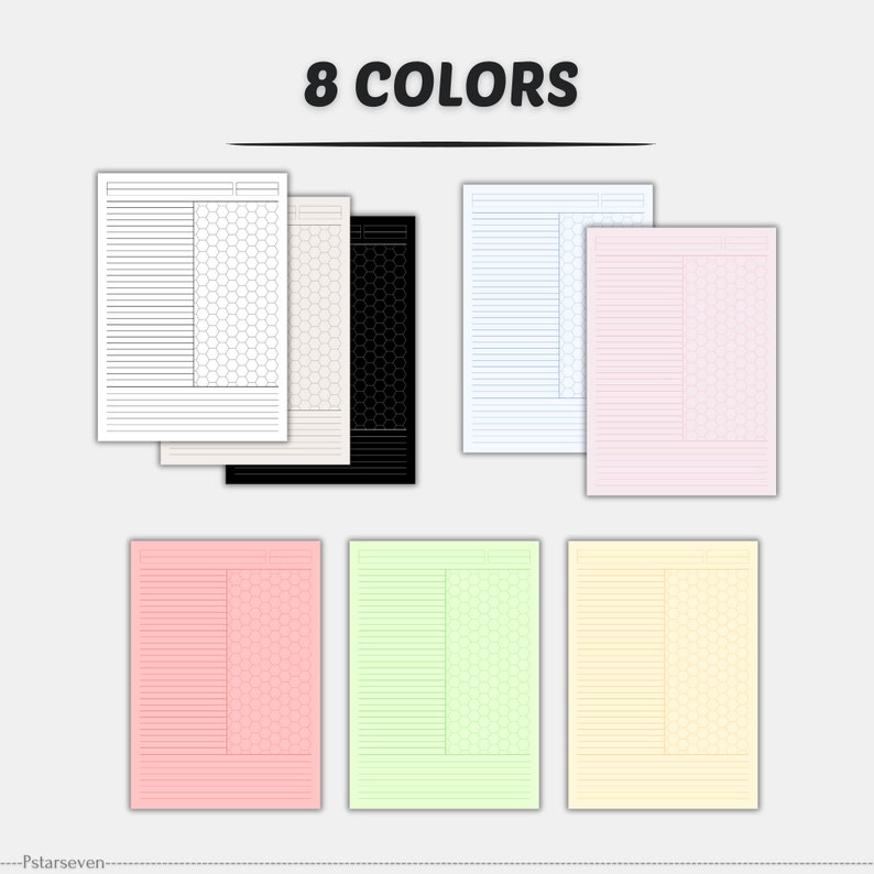 Printable Note Taking Template, Goodnotes Template, Student Notebook ...