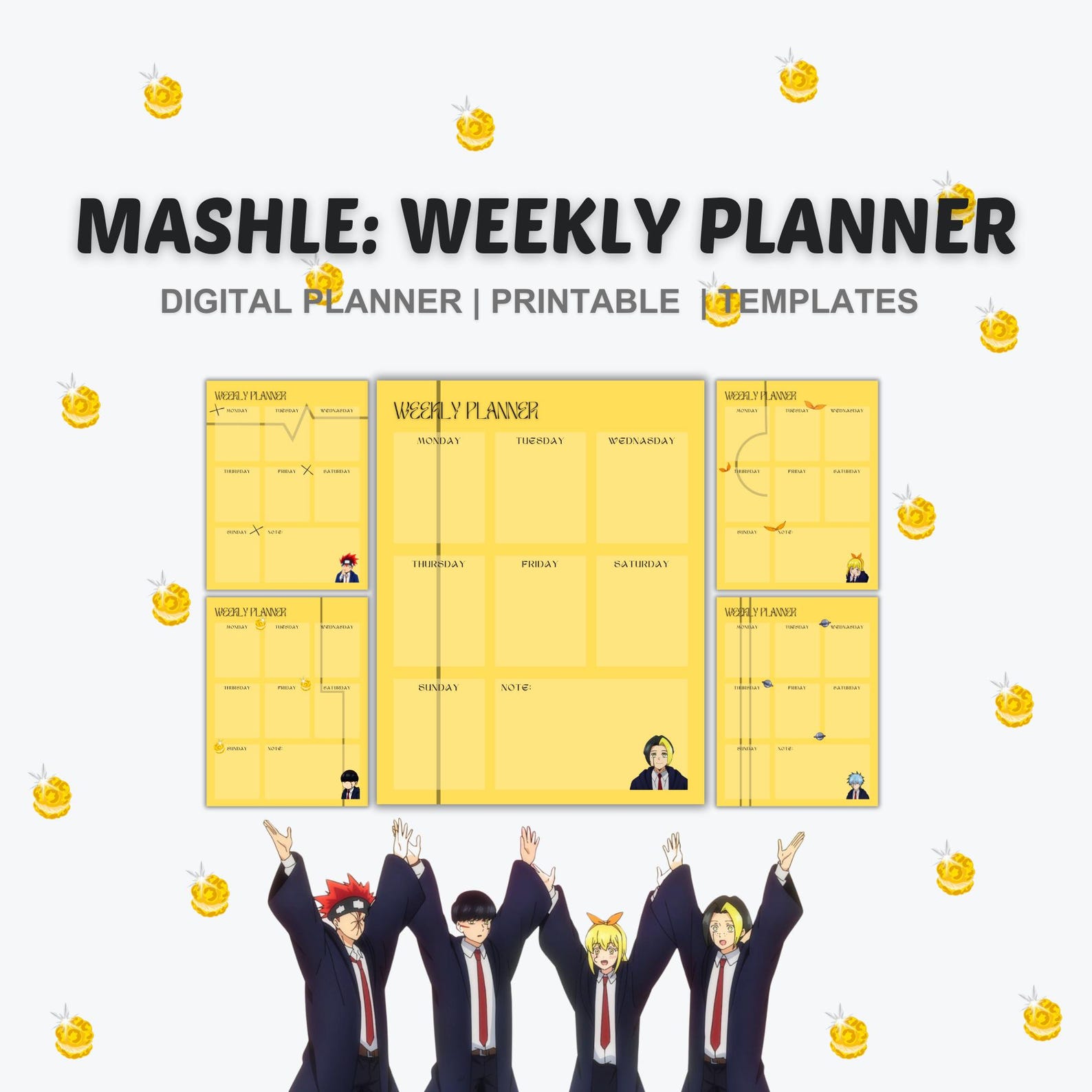 Mashle Magic & Muscles Weekly Planner 2025 (digital Download) - Etsy