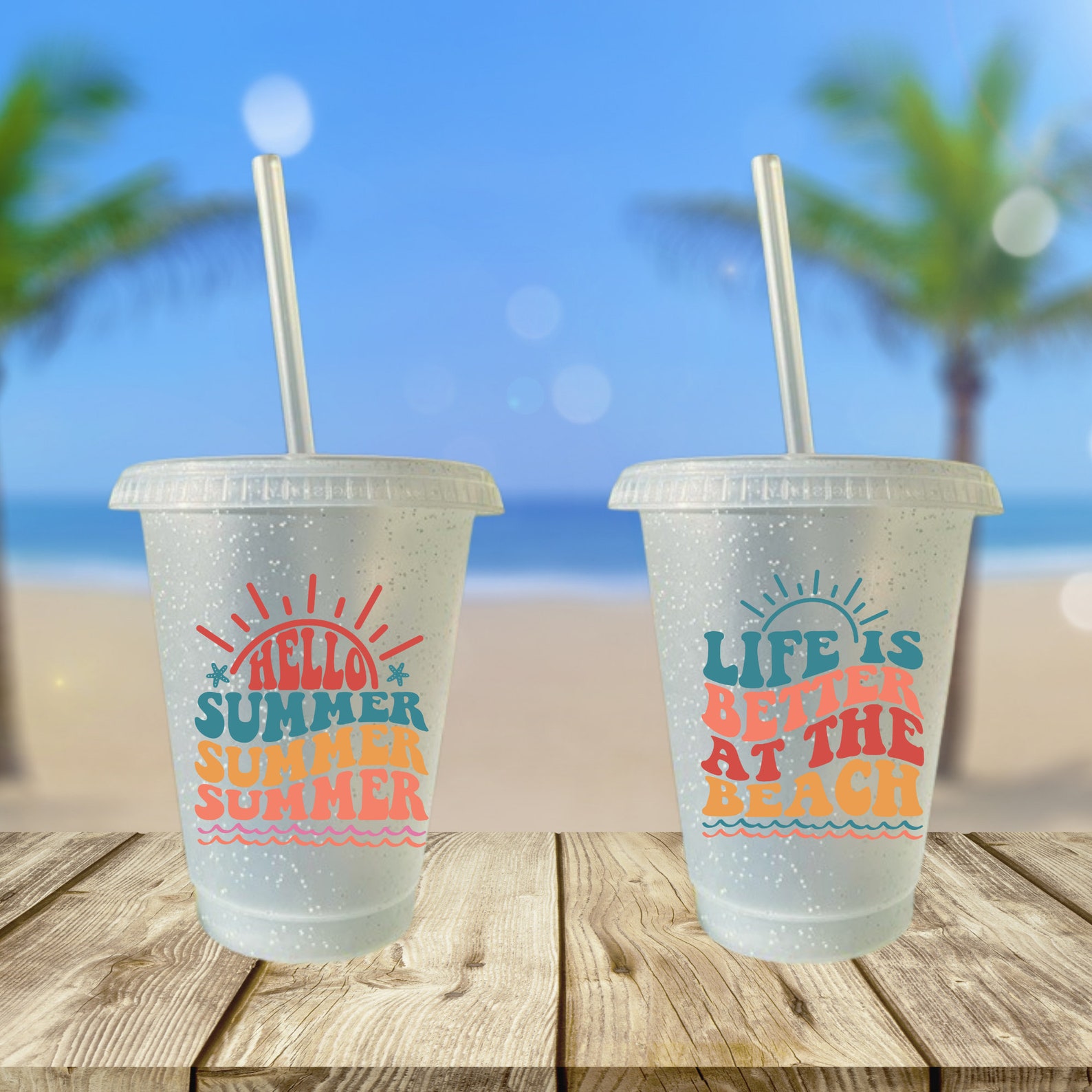 Personalized Plastic Cup With Lid and Straw, 16 Oz. Custom Cup ...