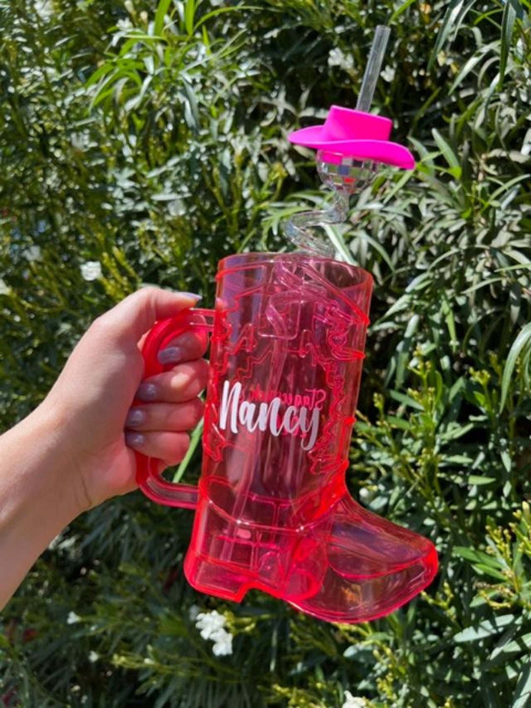 Disco Cowgirl Boot Cup, Disco Cowgirl Hat, Hen Party Cups, Cowgirl ...