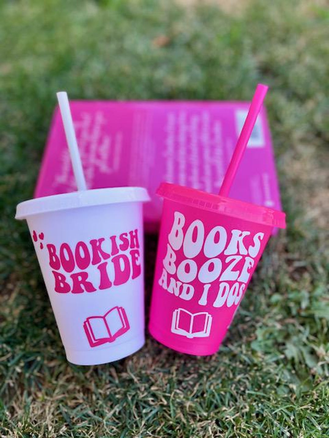 Bookish Bride Bachelorette Cups, Bridal Shower Tumblers - Etsy
