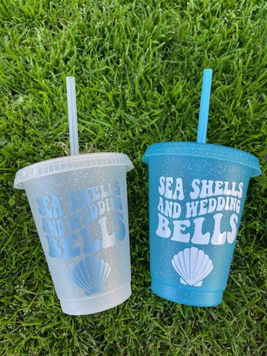 Sea Shells and Wedding Bells Cups, Personalized Cups, Charleston ...