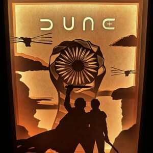 Dune - Light Box Paper Cut LIMITED EDITIO - Etsy