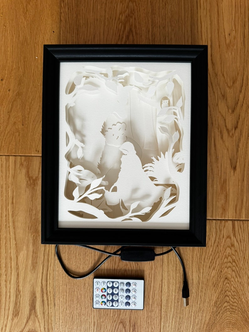 Little Red Riding Hood Light / Shadow Box Paper Cut LIMITED EDITIO - Etsy