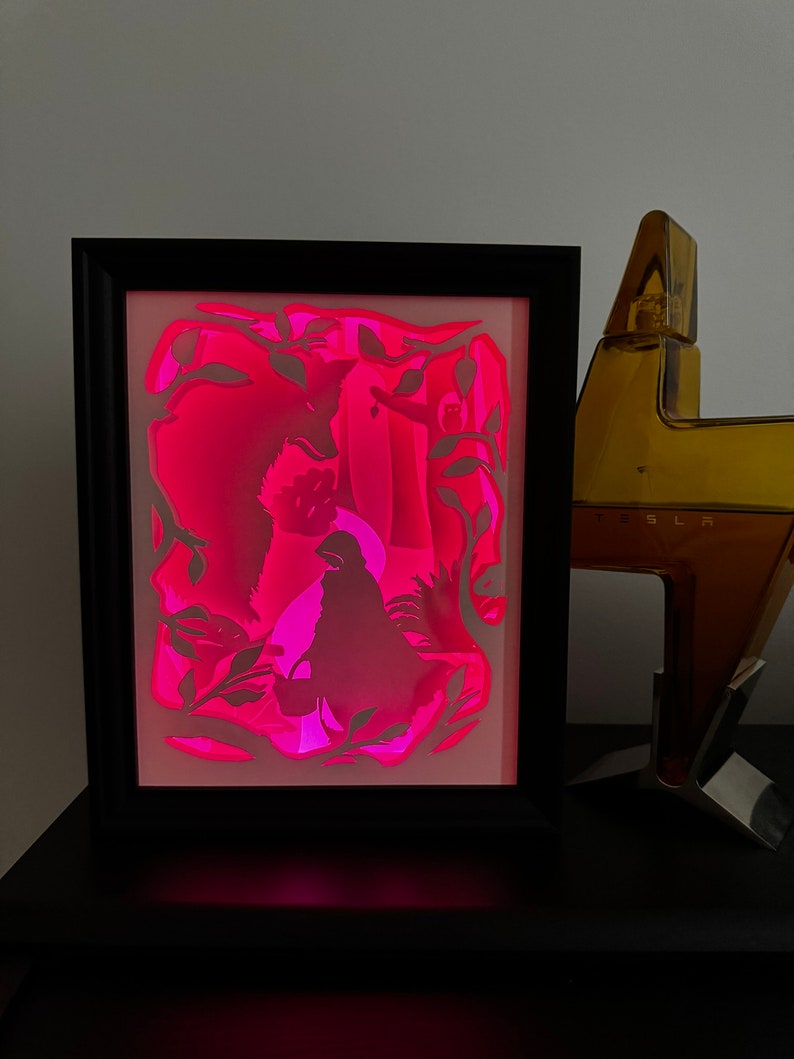 Little Red Riding Hood Light / Shadow Box Paper Cut LIMITED EDITIO - Etsy