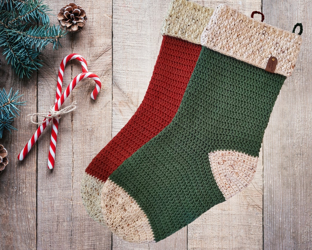 Easy Classic Christmas Stocking Crochet Pattern, Beautiful, Classy ...