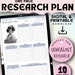 Genealogy Research Plan Template, Family History To-do List (digital ...