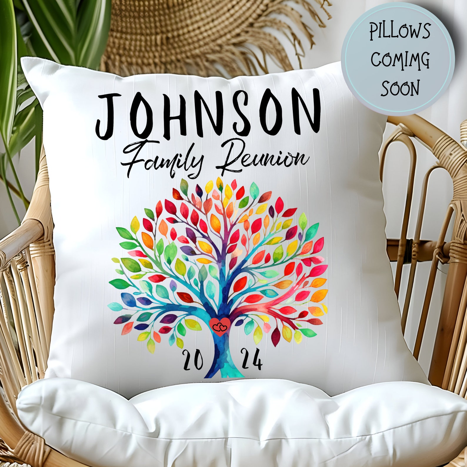 Custom Family Reunion Gift Bag Large Sack Family Tree Gift Personalized ...