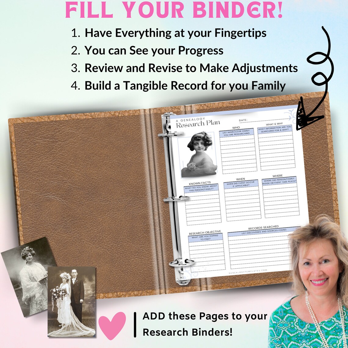 Genealogy Research Plan Template, Family History To-do List (digital ...