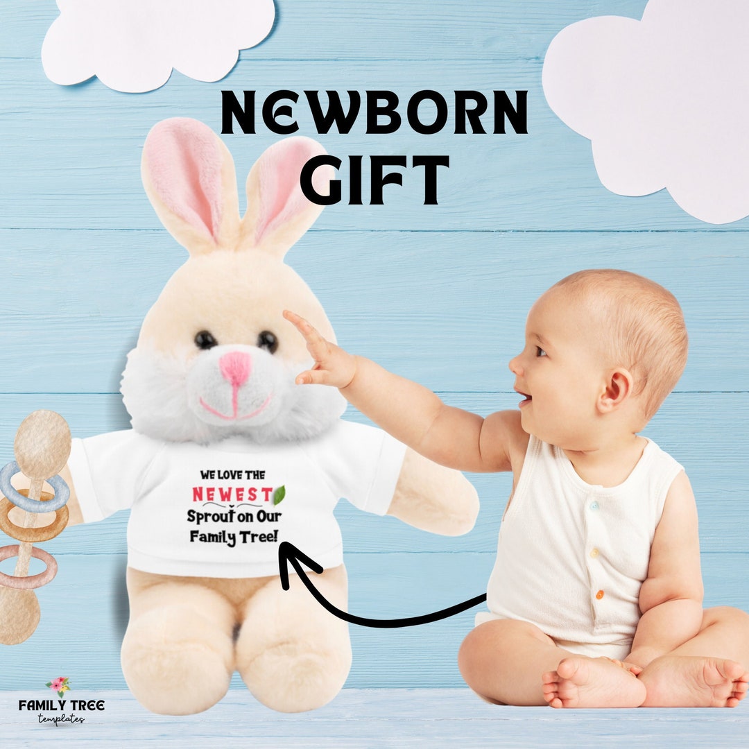 Plush Baby Toy Genealogy Gift for Newborn Family Stuffed Animal Funny ...