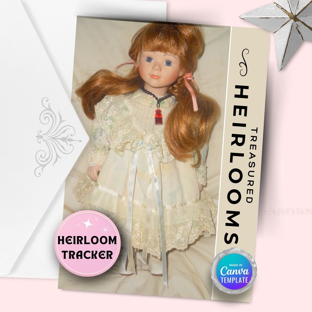 Editable Family Heirloom Tracker Template, Canva Genealogy Worksheet ...