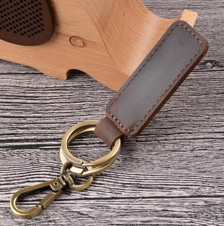 Personalized Leather Keychain, Customized Keychain, Custom Leather Key ...