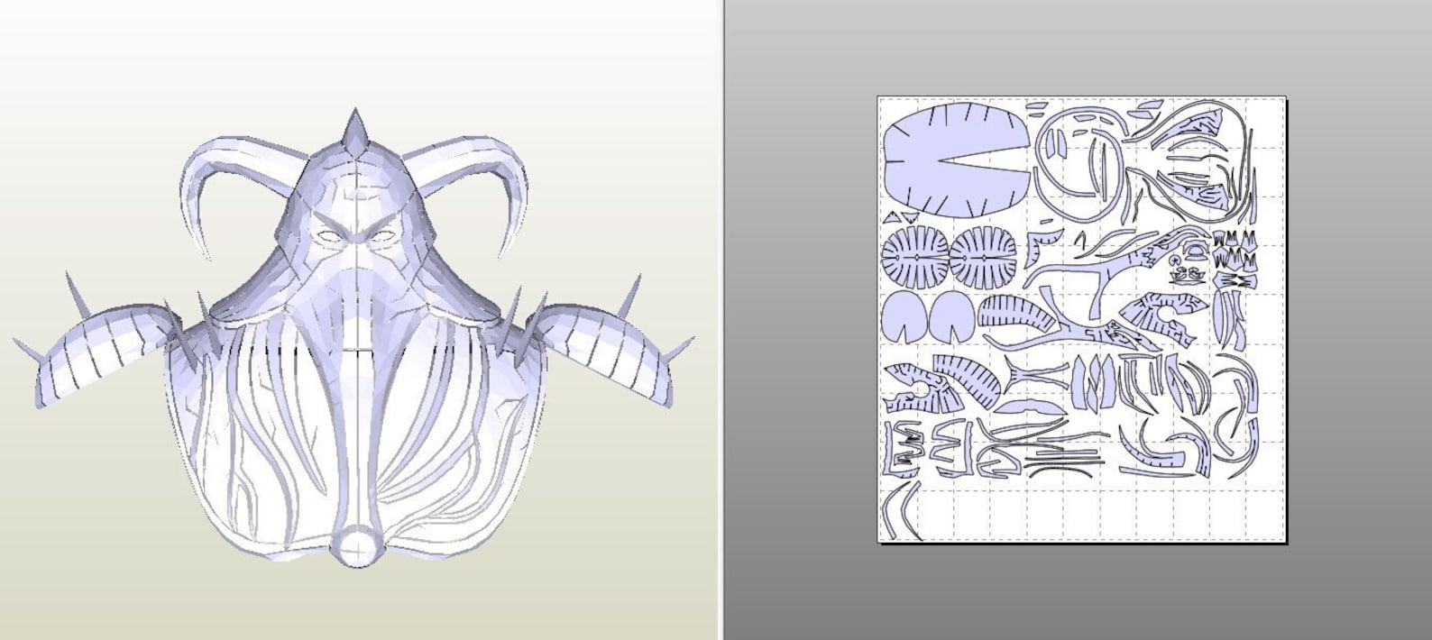 Wrestler Mask Template for Pepakura - Etsy